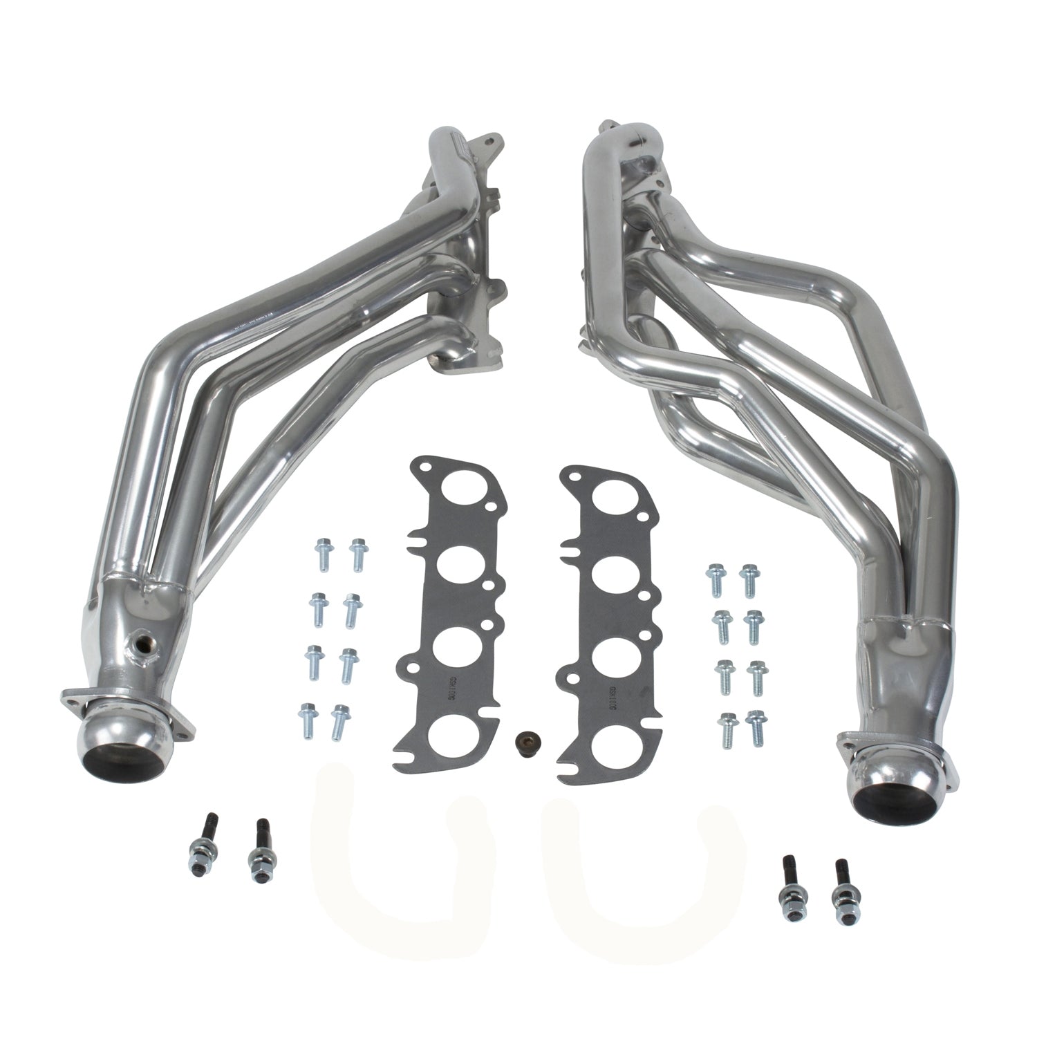 Ford Mustang Coyote Swap 1-3/4 Long Tube Exhaust Headers Polished Silv ...