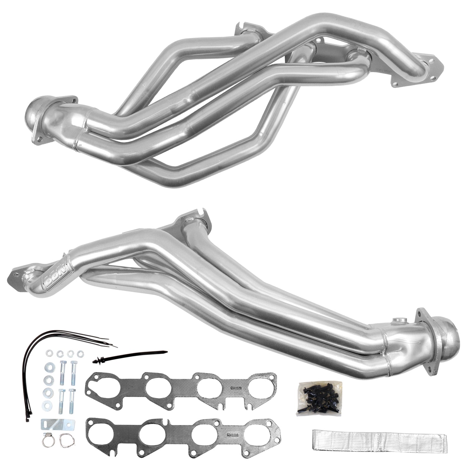 Dodge Ram 1500 5.7L Hemi 1-3/4” Long Tube Exhaust Headers - Polished S ...