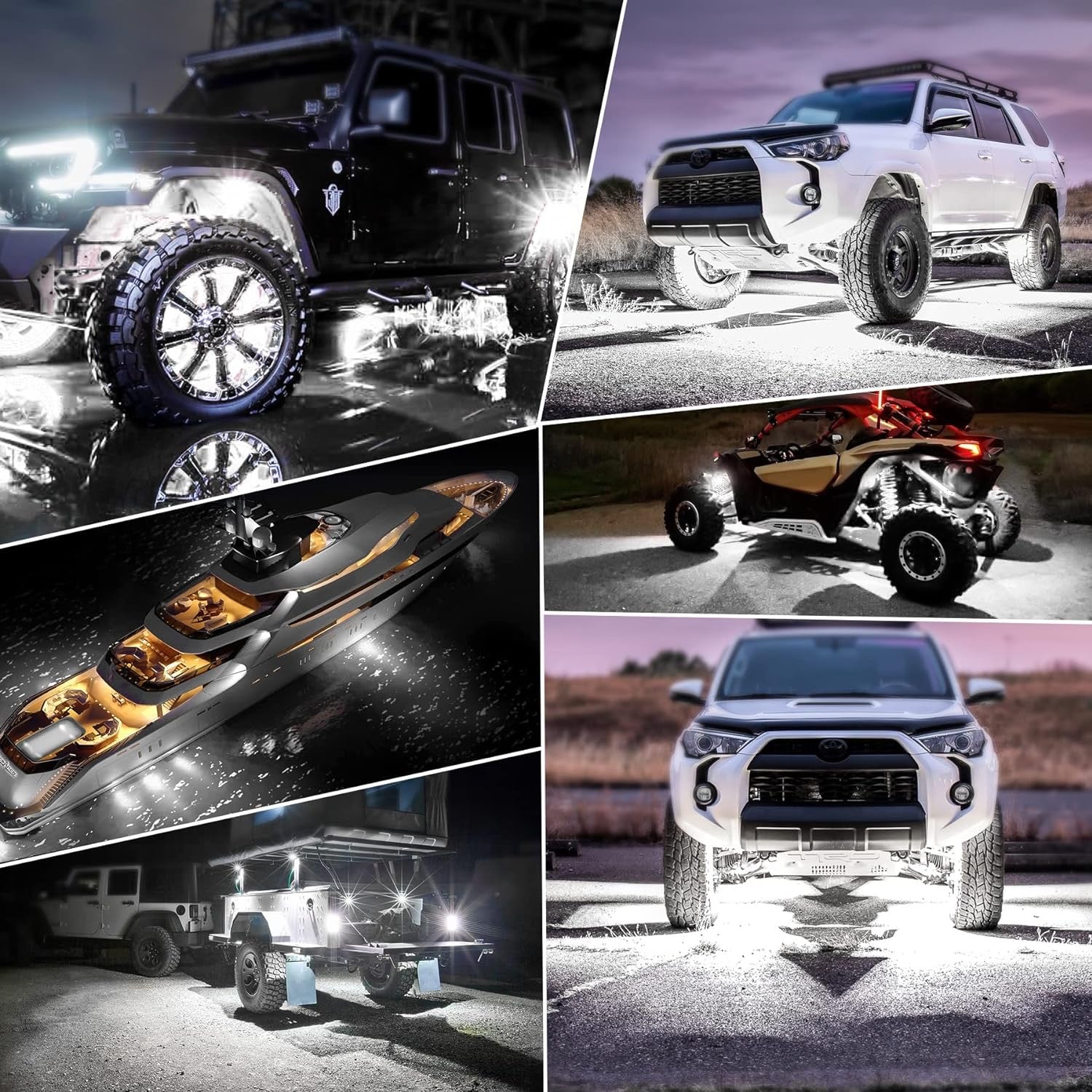 Platinum 24 LED white Rock Lights (10pk) – Piston Twistin